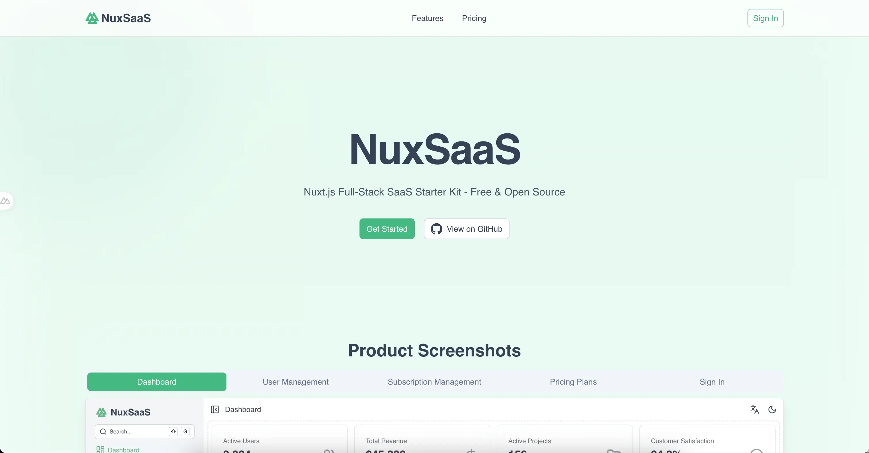 NuxSaaS: Nuxt.js Full-Stack SaaS Starter Kit - Free & Open Source